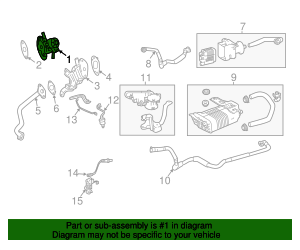 2018-2024 Lexus Egr Valve 25620-31100 | OEM Parts Online