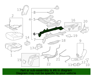 72190-0E110 - Seat Track 2020-2022 Toyota Highlander | AutoNationParts.com
