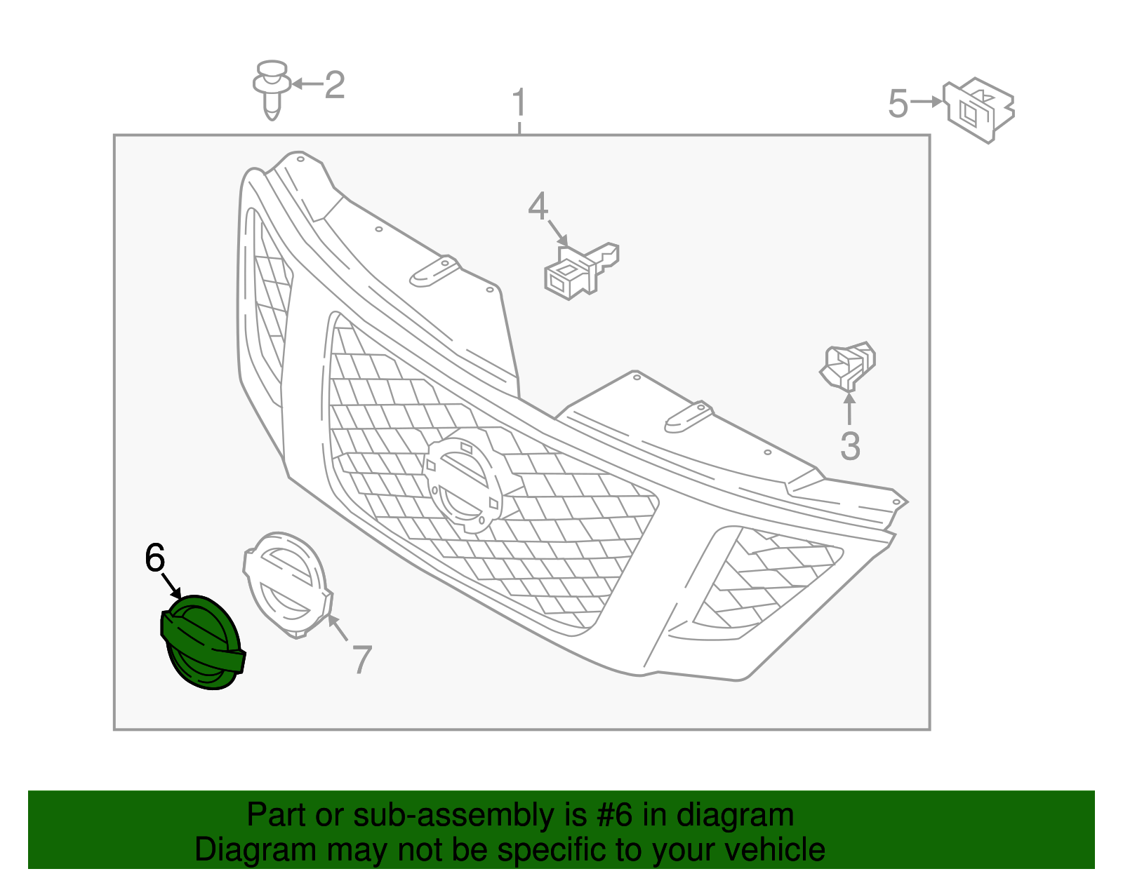 2017-2020 Nissan Armada Emblem 62890-1LB1A | Team Nissan Inc.