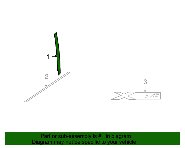 2007-2013 BMW Pillar Molding 51377453299 | OEM Parts Online