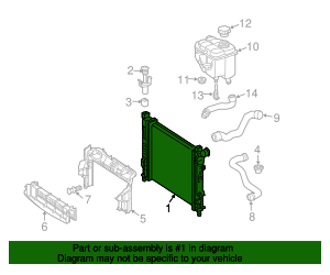 Radiator - Part #209-500-00-02 | Mercedes Parts Center