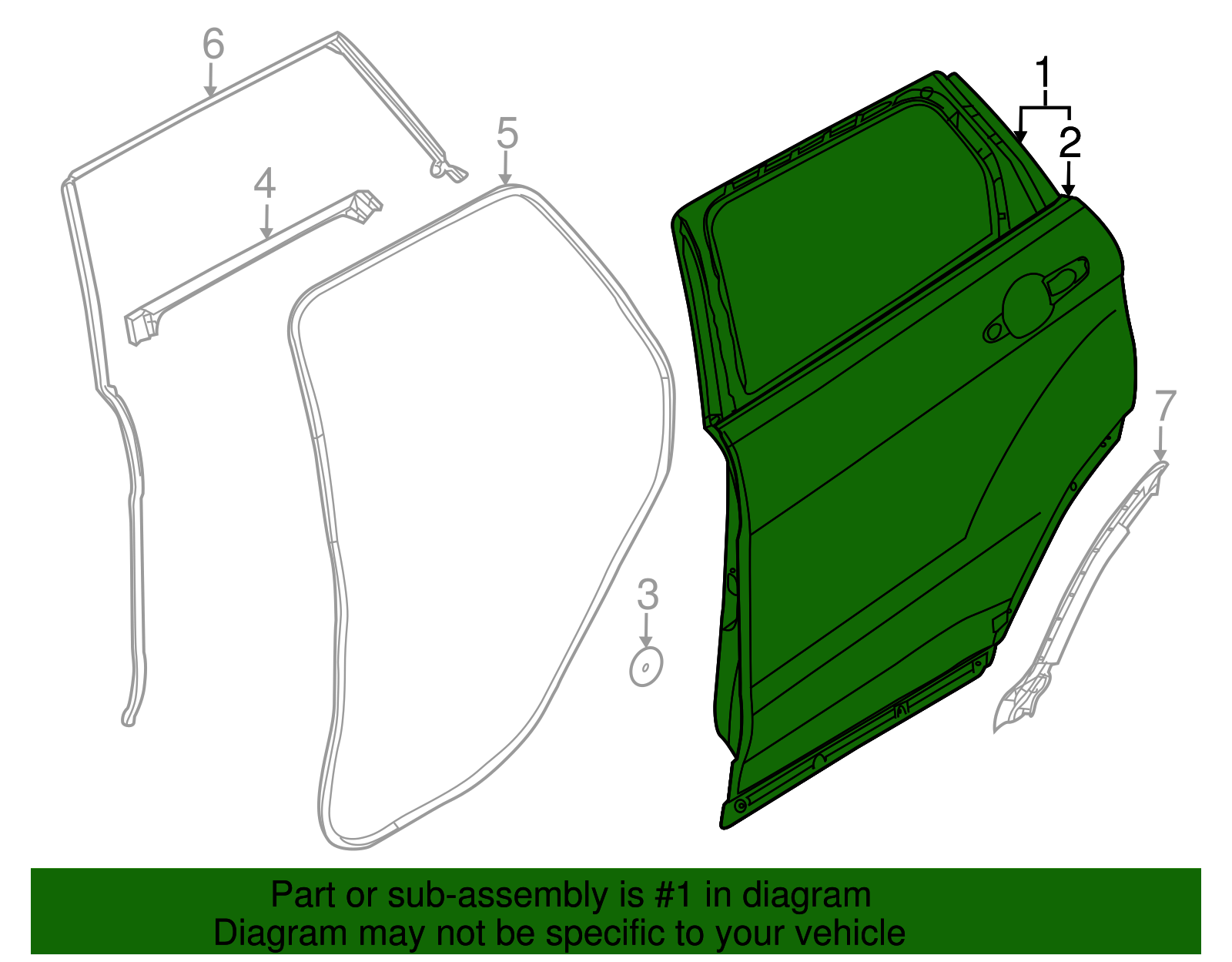Genuine OEM Door Shell Part# LR028556 Fits 2012-2019 Land Rover Range ...