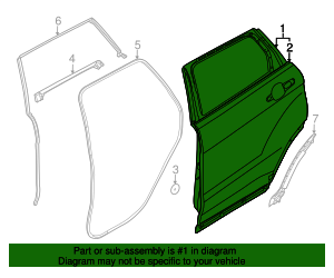Genuine OEM Door Shell Part# LR028556 Fits 2012-2019 Land Rover Range ...