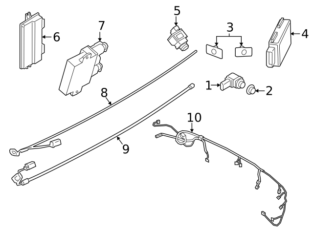 61358494949 - 2020-2021 BMW Sensor (61-35-8-494-949) | BMW of South ...