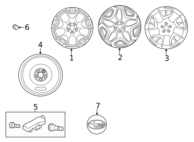 28111FL250 - Wheel 2018-2020 Subaru Crosstrek | AutoNationParts.com