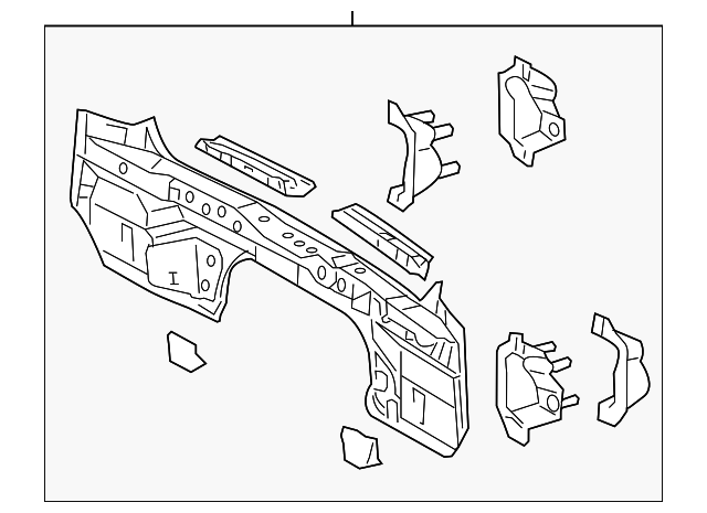 58307-0E040 - Rear Body Panel - 2008-2013 Toyota Highlander | Nucar ...