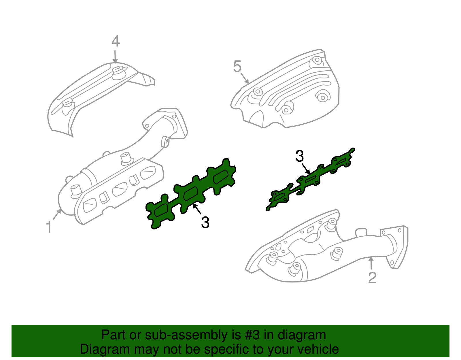 1995-2007 Nissan Manifold Gasket 14036-AG010 | Temecula Nissan Parts