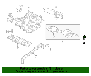 2002-2024 Mopar Axle Nut 06506454AA | Mopar Parts Canada