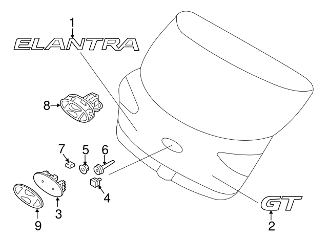 87311-A5000 - Mount Base - 2013-2017 Hyundai Elantra GT | OEM Hyundai ...