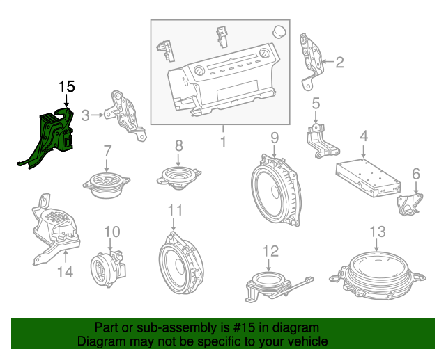 2018-2020 Lexus RC300 Equalizer 86240-24160 | OEM Parts Online