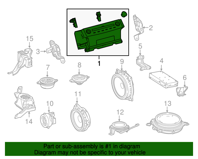 86120-24A10 - Am/fm Cd 2019-2020 Lexus | Longo Lexus Parts