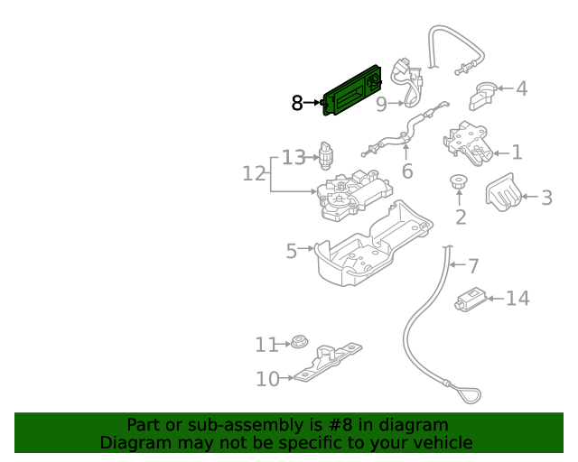 2019-2020 Audi Release Handle 760-827-566 | Flow Audi Parts Direct