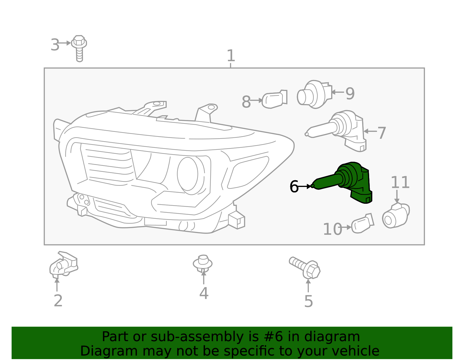 2010-2023 Toyota Headlight Bulb 90981-13085 | Toyota Parts Center
