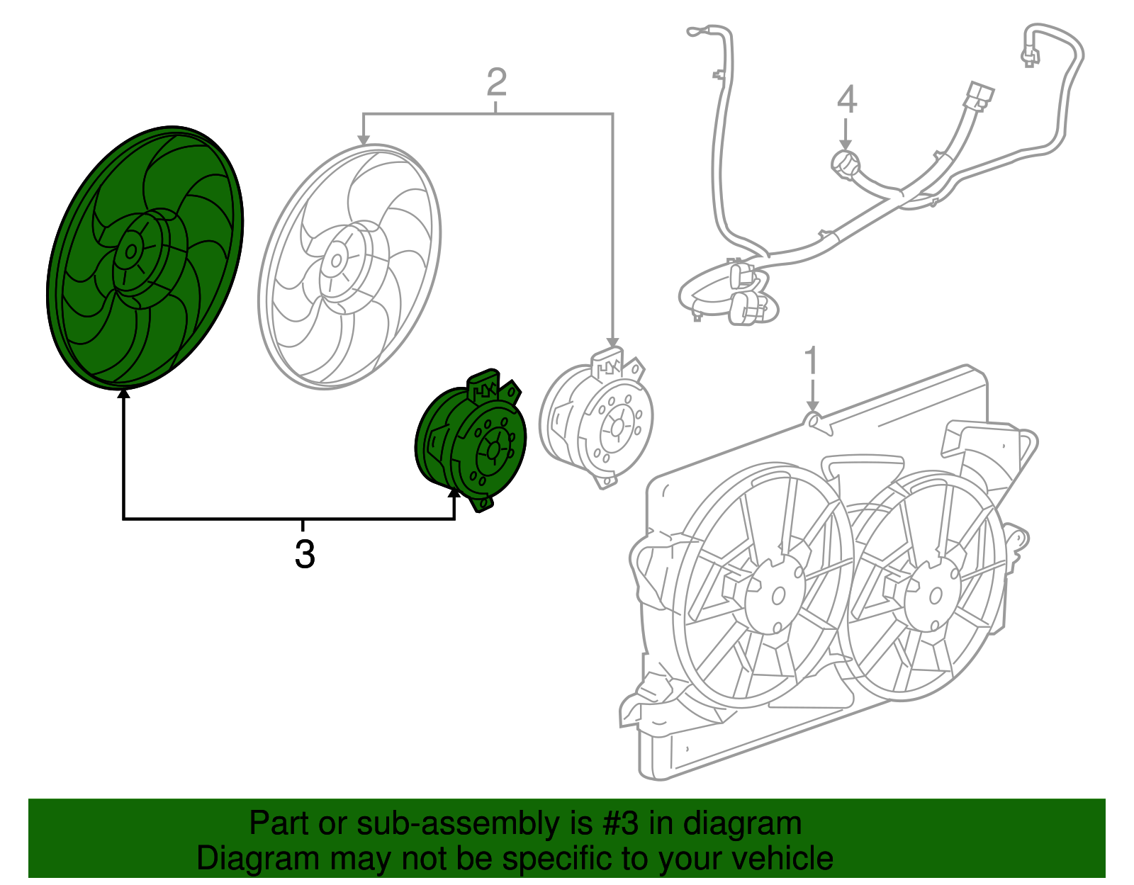 2013-2019 GM Engine Cooling Fan Assembly 22747157 GM | GMPartsDirect.com