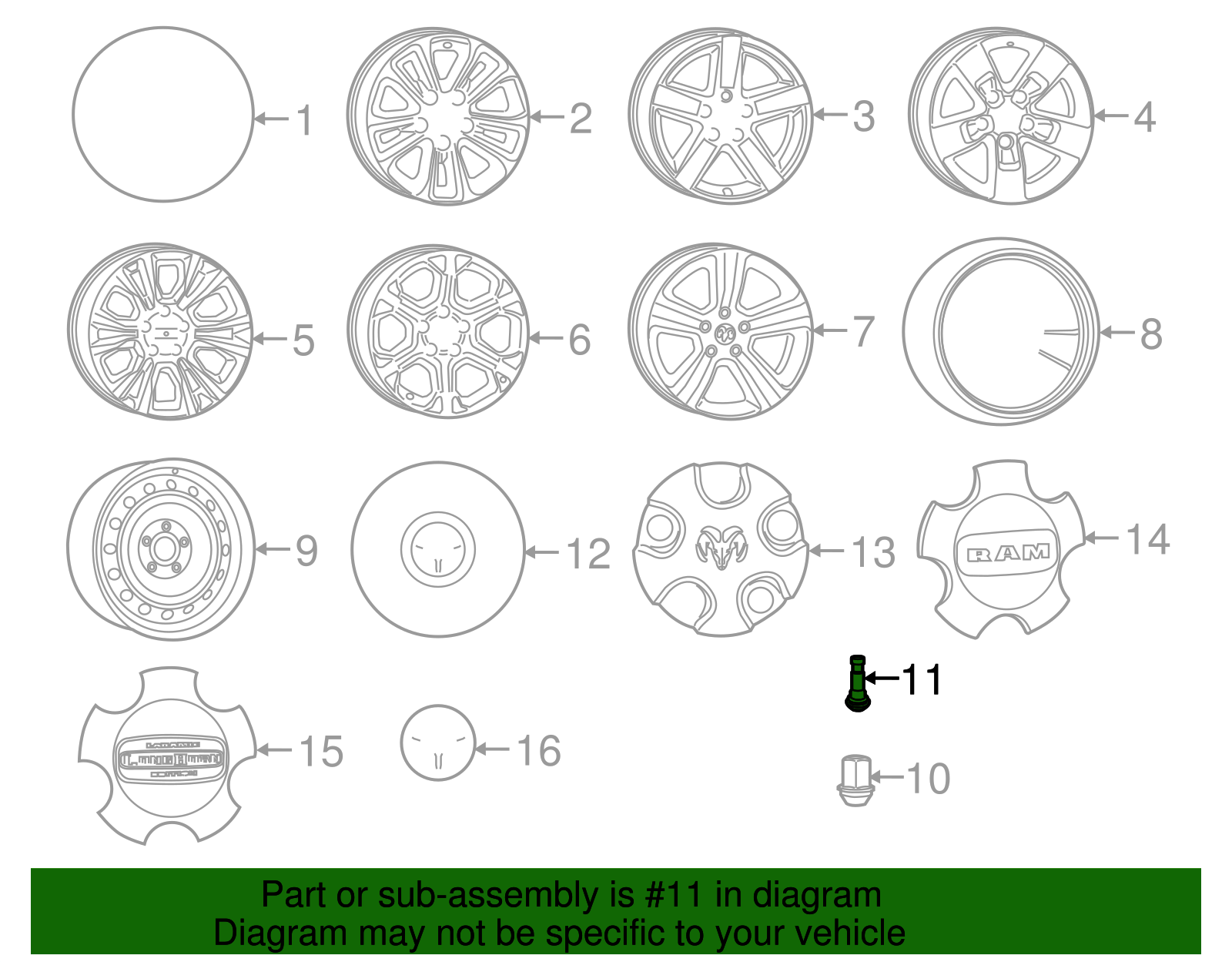 1984-2024 Mopar Valve Stem 02073355 | Mopar Parts Canada