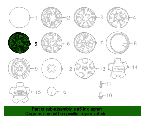 2018-2020 Ram Wheel 1UB18RXFAB | TascaParts.com