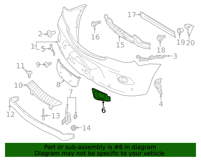 906-885-03-53-9678 - Fog Lamp Bezel 2014-2018 Mercedes-Benz | Mercedes ...