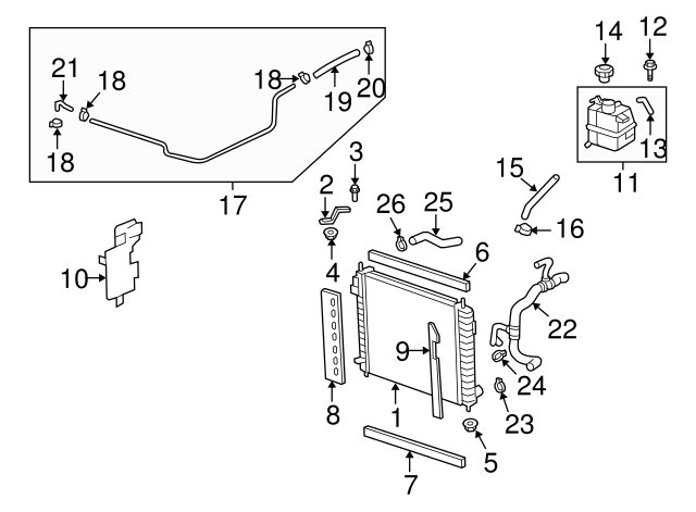 2007-2015 GM Radiator 20777042 | AutoNationParts.com