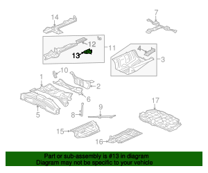 65675-TM8-A00ZZ - Gusset 2010-2014 Honda Insight | Honda Parts Online