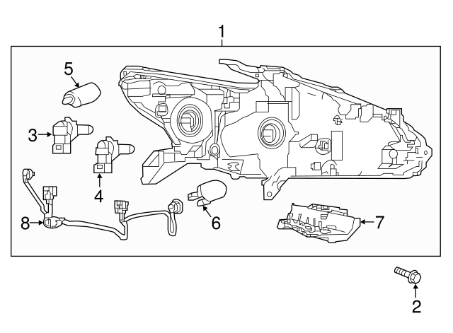 2016-2018 Nissan Altima Headlamp Assembly - Driver's Side (LH) 26060 ...