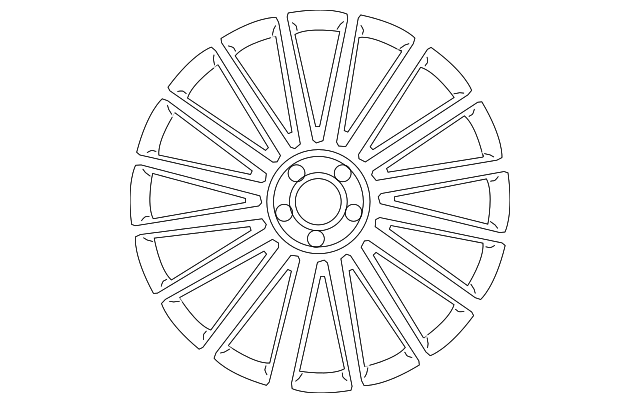 222-401-00-00-64-7X21 - Wheel AMG 5-Twin-Spoke 48.3 Cm (19 Inch) 2014 ...