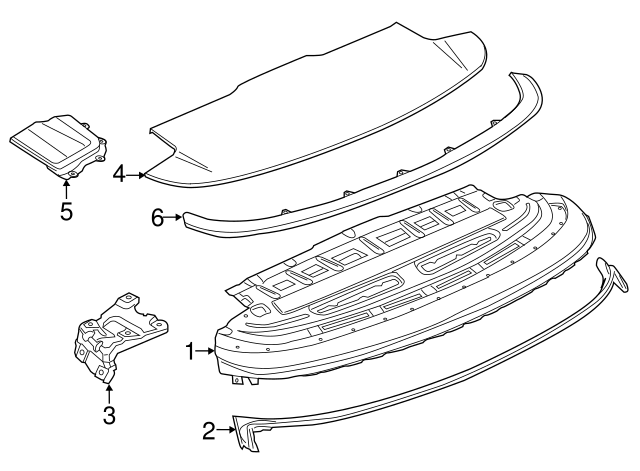 Genuine BMW 51-17-7-345-534 | Convertible Top Stowage Compartment Water ...