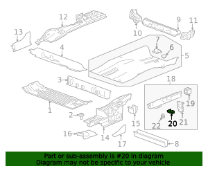 2018-2020 GM Passenger Side Body Front Suspension Support 84234581 ...