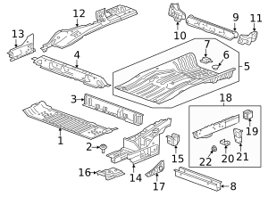 2018-2022 GM Passenger Side Body Front Suspension Support 84054587 ...
