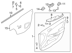 93570-1R211 - Door Window Switch 2015-2017 Hyundai Accent ...