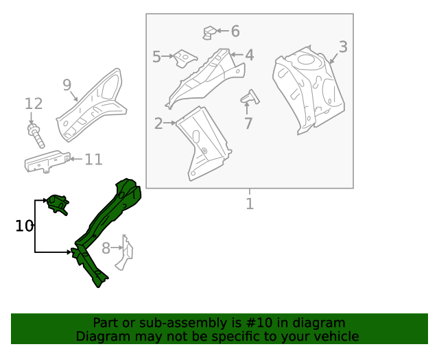 2019-2024 Subaru Ascent Apron Extension 51639XC01A9P | Subaru Parts Store