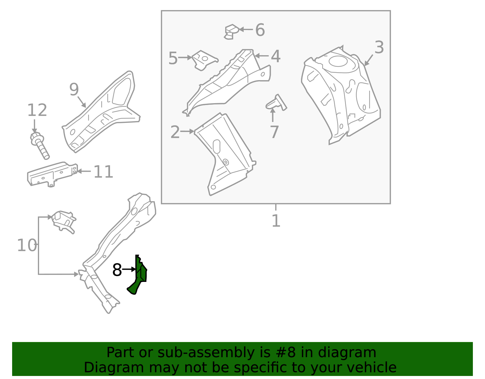 2017-2024 Subaru Mount Bracket 51625FL34A9P | Subaru Parts Deals