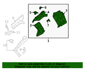 51609XC01A9P - Apron Assembly - 2019-2021 Subaru Ascent | World OEM ...