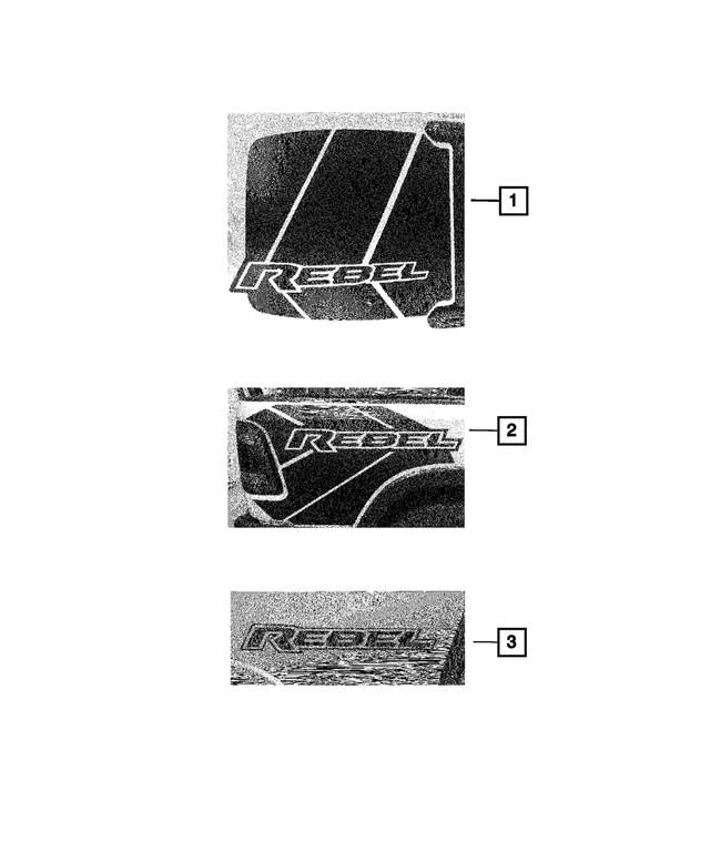 2023-2025 Ram 1500 Bodyside Decal 68627811AA | My Mopar Parts