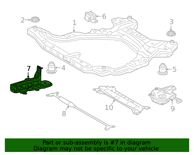 2019-2021 Lexus Front Brace 52103-06010 | OEM Parts Online