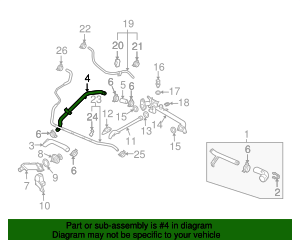 2004-2007 Volkswagen Touareg Connector Pipe 7L6-121-065-S | QuirkParts