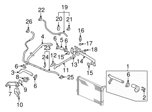 2004-2007 Volkswagen Touareg Connector Pipe 7L6-121-065-S | QuirkParts