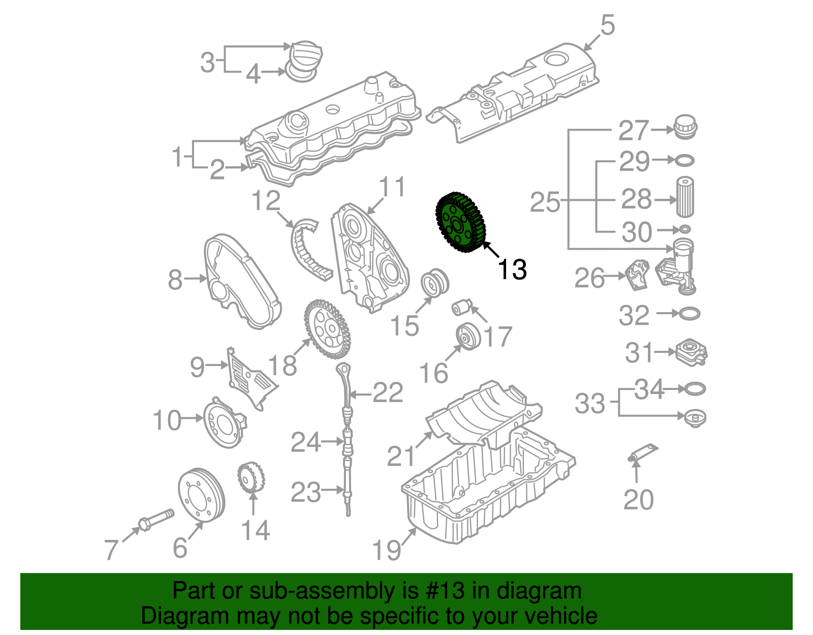 1998-2006 Volkswagen Camshaft Gear 038-109-111-A | Wolfsburg Parts Direct