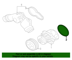 Genuine BMW 11-51-1-711-484 | Water Pump Assembly O-Ring | FREE ...