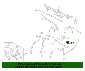 2009-2014 Nissan Cube Washer Nozzle 28931-1FA0A | OEM Parts Online