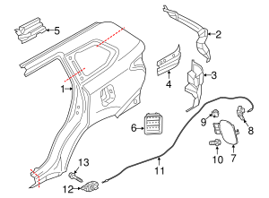 2014-2021 Mitsubishi Upper Pillar 5301F623 | QuirkParts