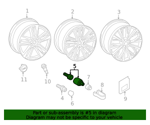2004-2024 Audi Wheel Bolt 4F0-698-139-C-801 | Audi USA Parts