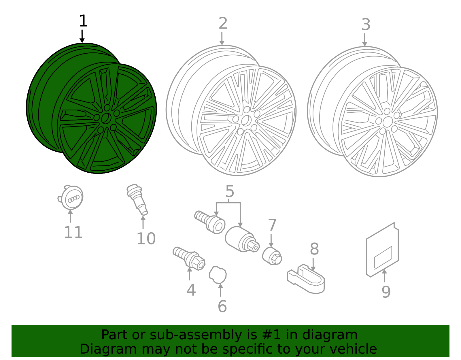 2019-2023 Audi A6 Quattro Wheel, Alloy 4K0-601-025-CG | Retail ...