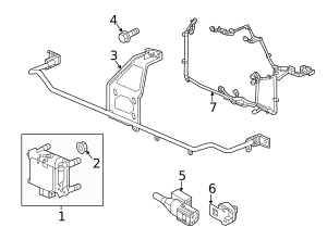 36805-TLA-A00 - Bracket Set - 2017-2020 Honda CR-V | Genuine Honda Parts