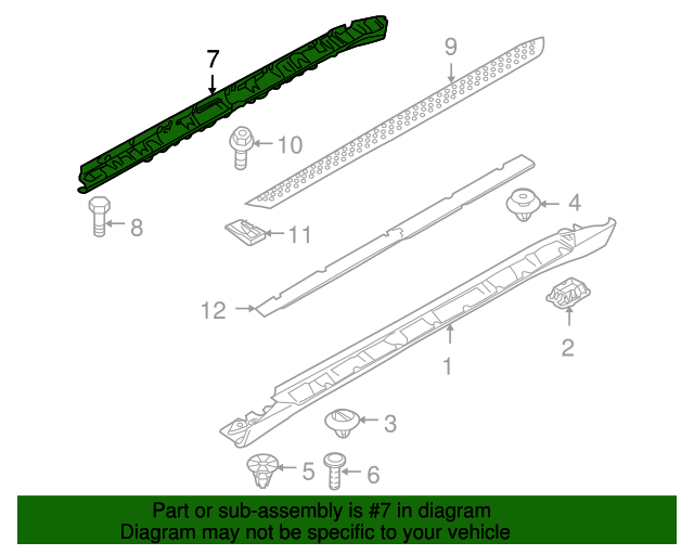 Genuine BMW 51-77-7-184-422 | Mount Bracket | FREE Shipping on Most ...