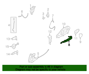 Genuine BMW 51-21-7-433-843 | Handle, Outside | FREE Shipping on Most ...