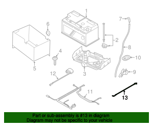 2002-2016 Mini Ground Cable 12-42-9-805-422 | Shop OEM MINI Parts