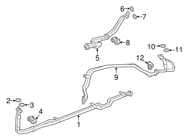 Genuine Front AC Tube for 2021-2023 Land Rover Discovery | Land Rover ...