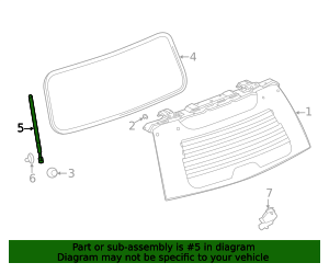 2021-2022 GM Passenger Side Liftgate Window Strut 84663716 ...