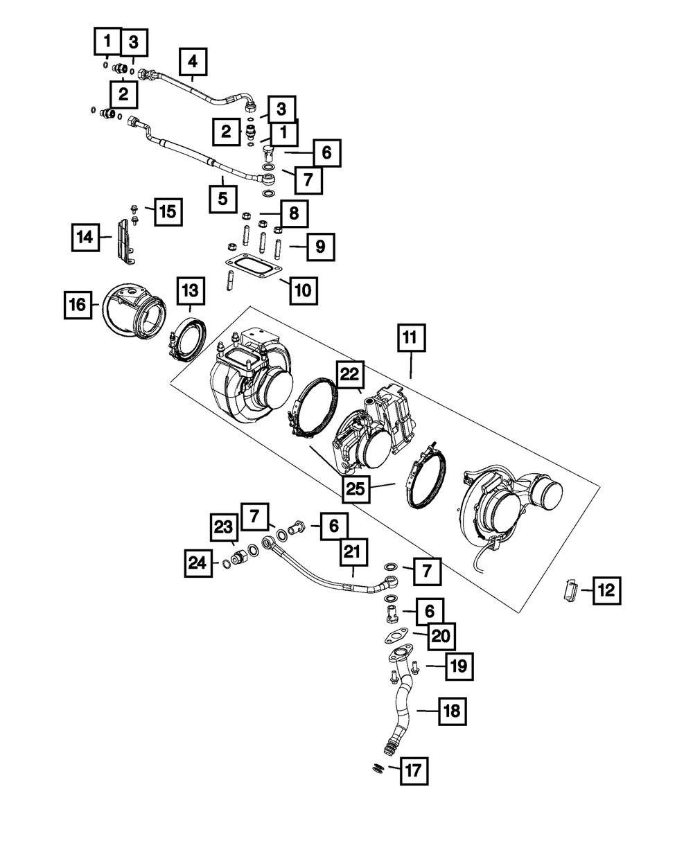 68481772AA - turbo actuator 2013-2018 Ram | Mopar Factory Parts