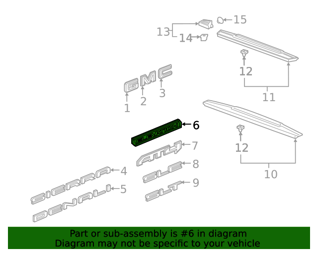 2019-2024 GMC Emblem (ELEVATION) 84682639 GM | GMPartsDirect.com